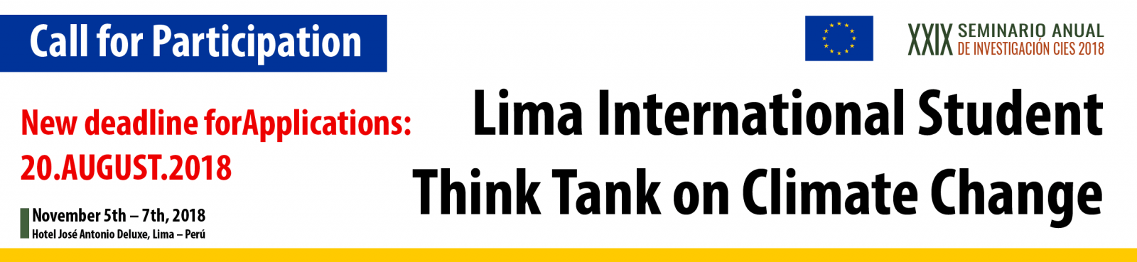 EXTENSION Call for Participation Lima International Student Think Tank ...